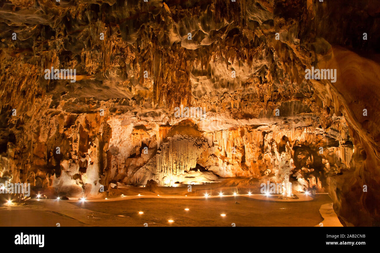 The Throne Room in the Cango Caves, situated in a limestone ridge in ...