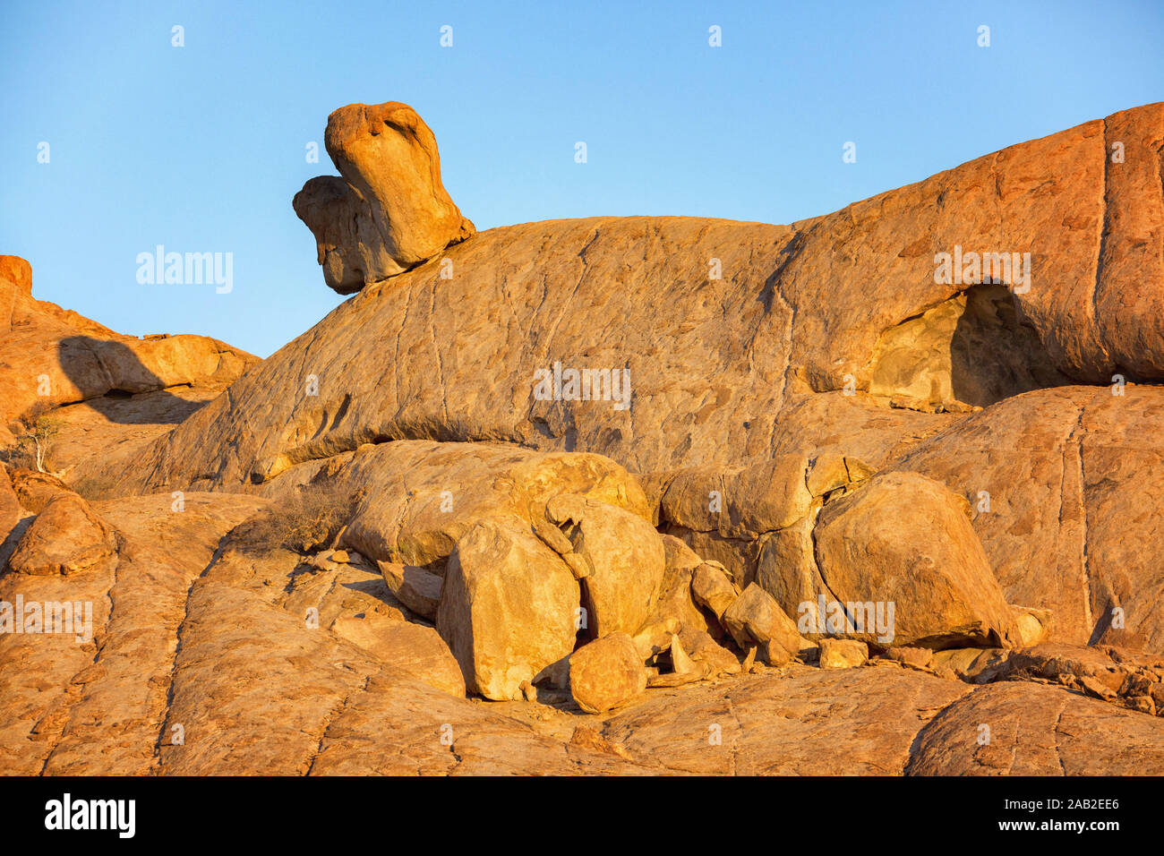 Rock formation at Blutkuppe, Namib desert, Namibia, Africa Stock Photo ...