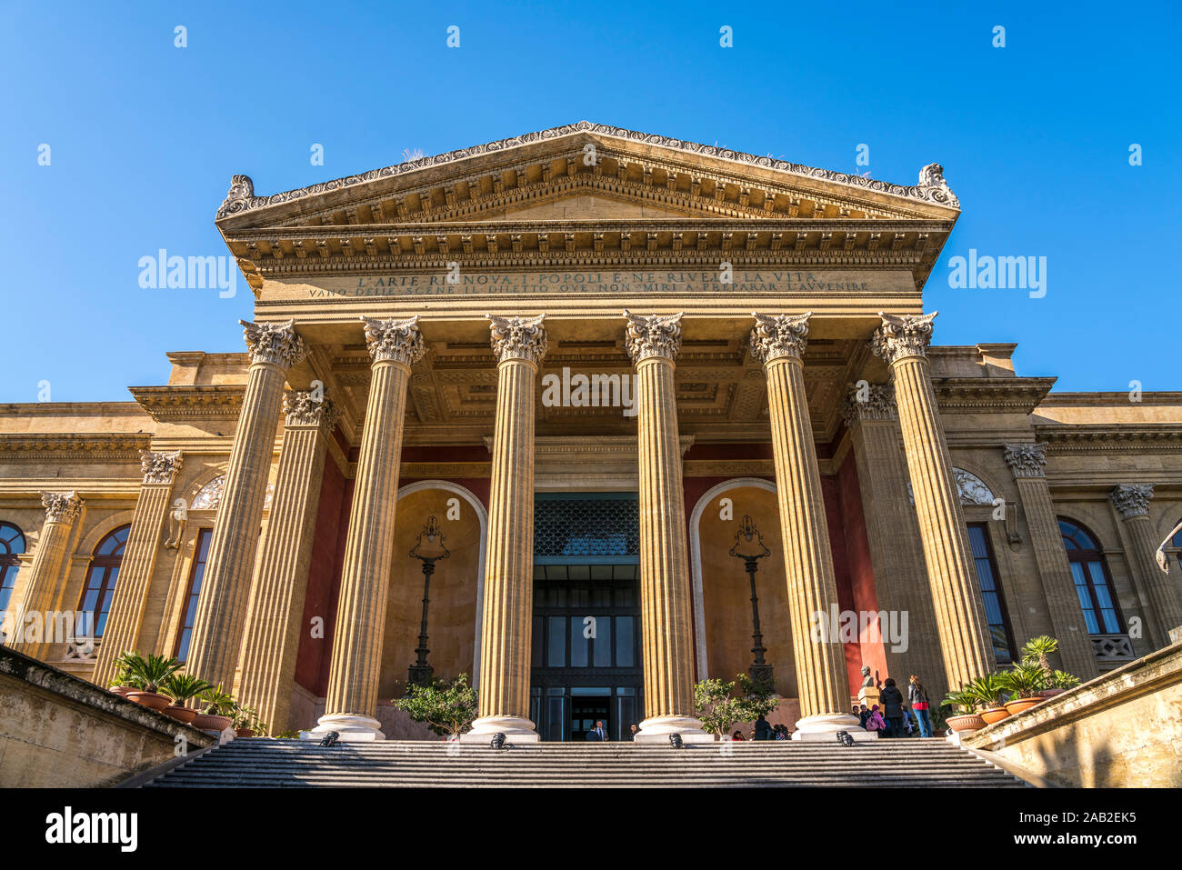 Palermos Opernhaus Teatro Massimo, Palermo, Sizilien, Italien, Europa ...