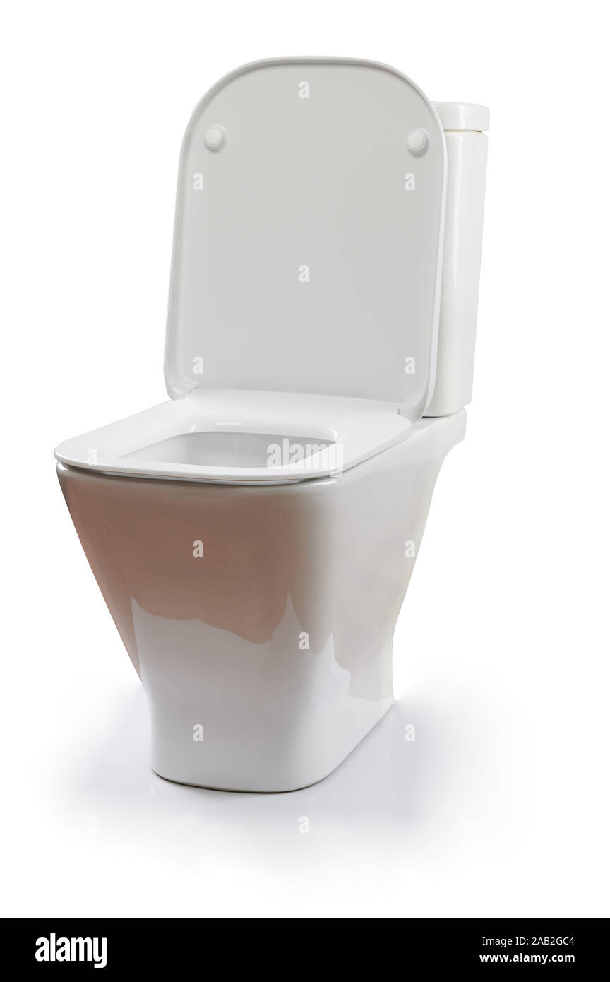 White clean ceramic lavatory isolated on white background Stock Photo ...