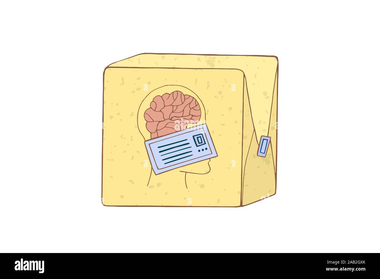 Brain drain concept. Smart people are leaving the country. Sending ...