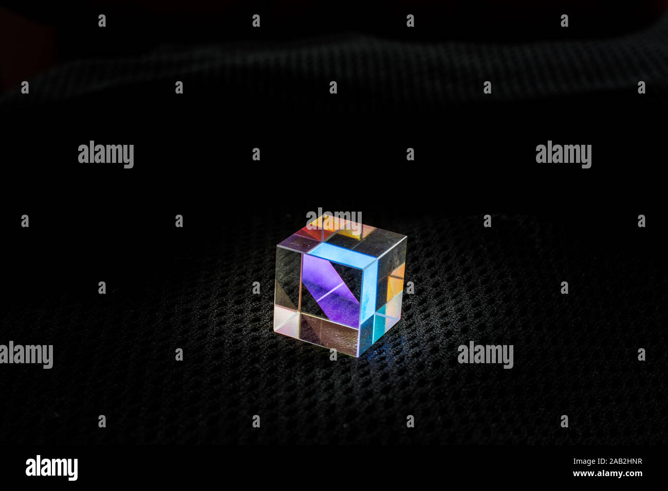 Optical glass cube Light dispersion,spectrum. Physics optics ray ...