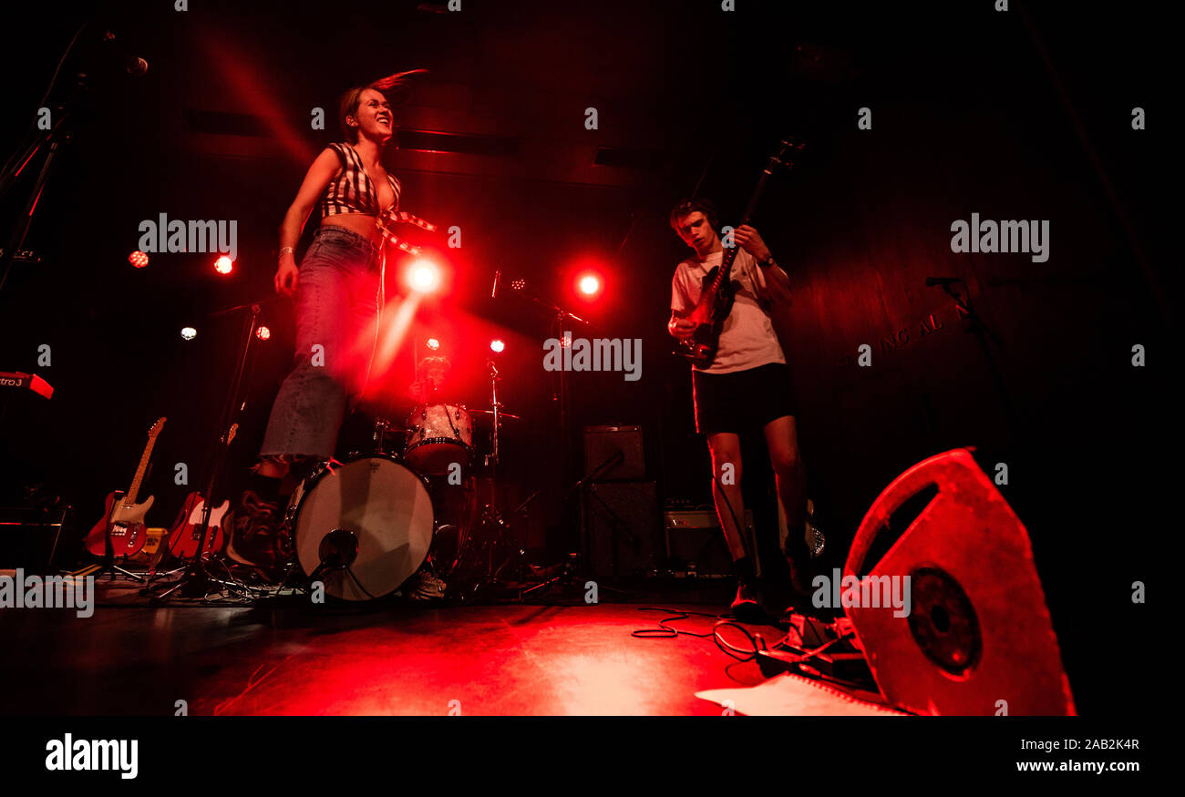 Copenhagen, Denmark. 24th Nov, 2019. The Norwegian rock band Pom Poko ...