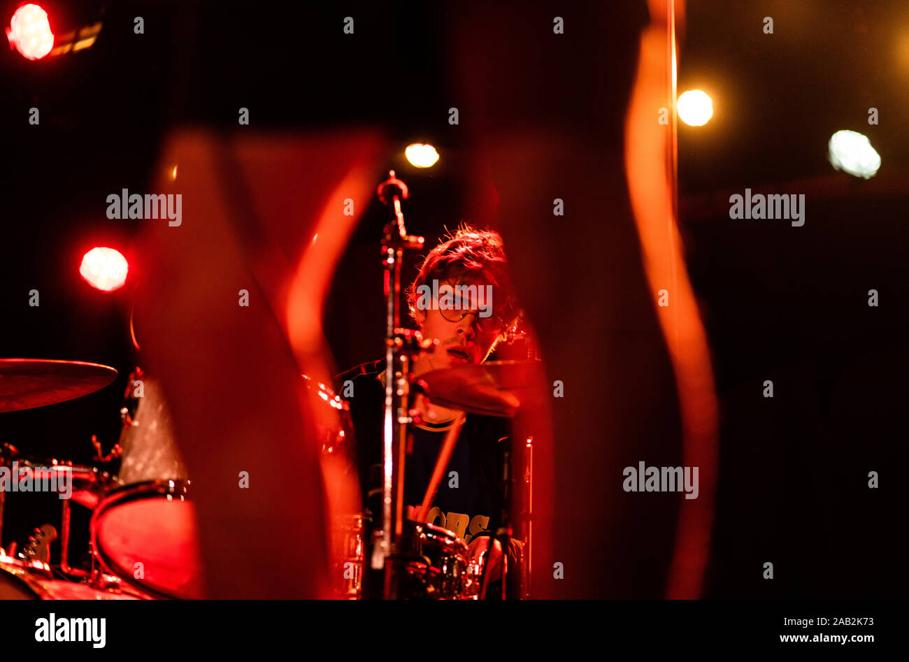 Copenhagen, Denmark. 24th Nov, 2019. The Norwegian rock band Pom Poko ...