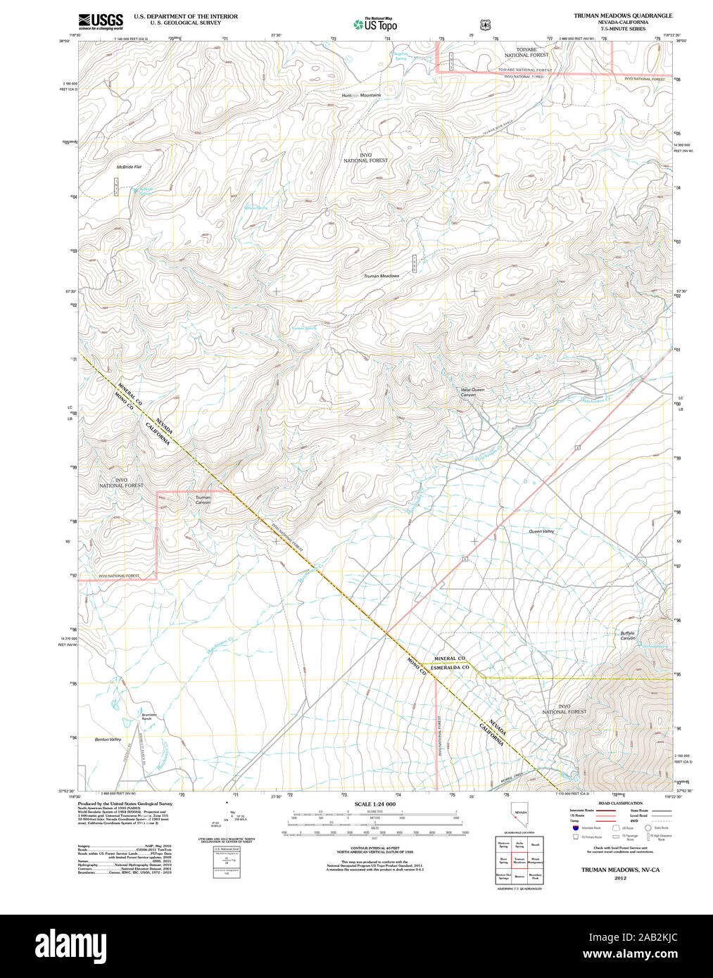 Map Of Truman High Resolution Stock Photography and Images - Alamy