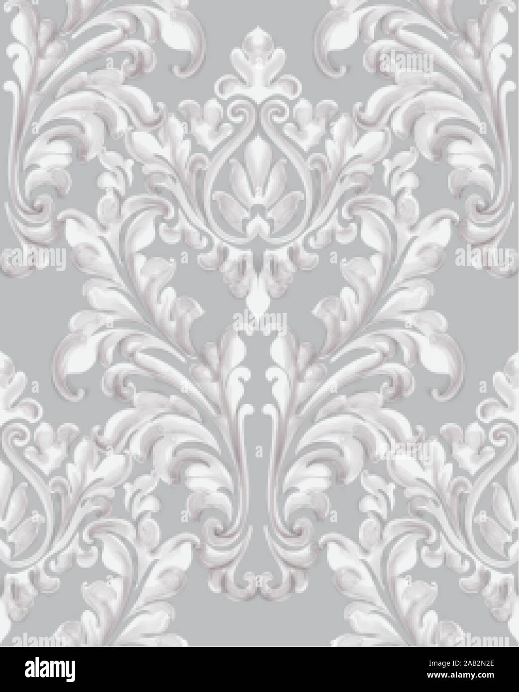 Rococo texture pattern Vector. Floral ornament decoration. Victorian ...