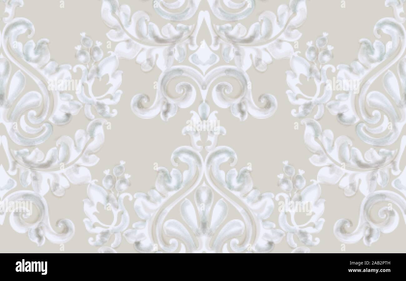 Rococo texture pattern Vector. Floral ornament decoration. Victorian ...