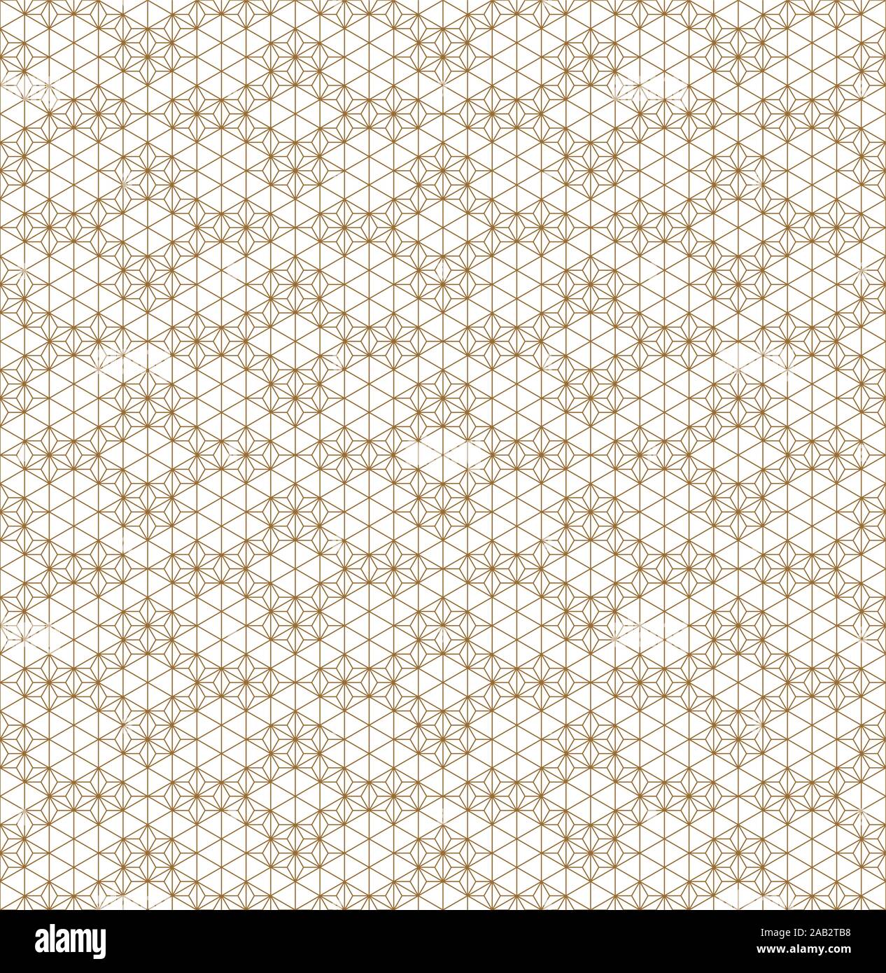 Seamless geometric pattern inspired by Japanese woodworking style ...