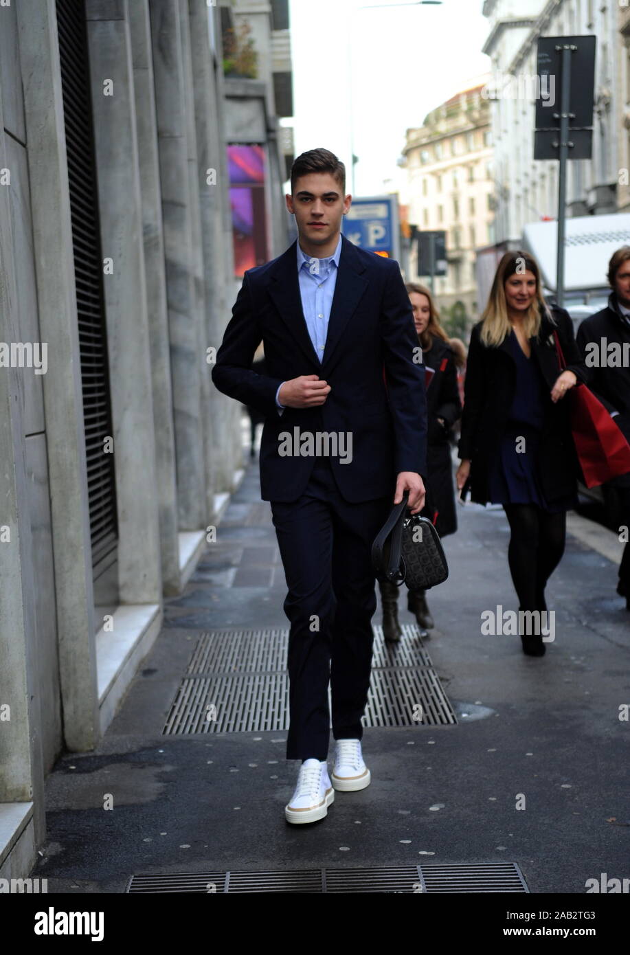 Milan, Hero Fiennes Tiffin in the center Hero Fiennes Tiffin, 22-year ...