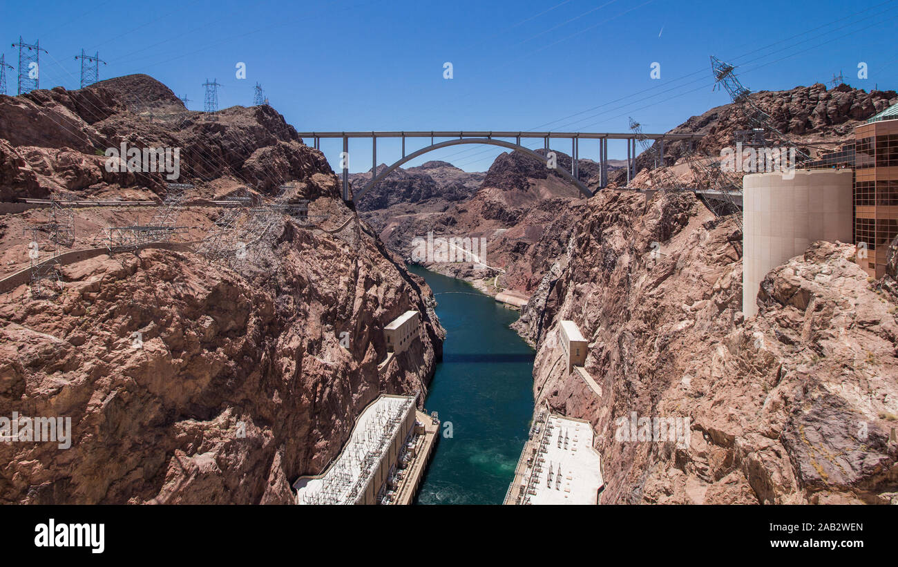 Hoover dam bridge construction hi-res stock photography and images - Alamy