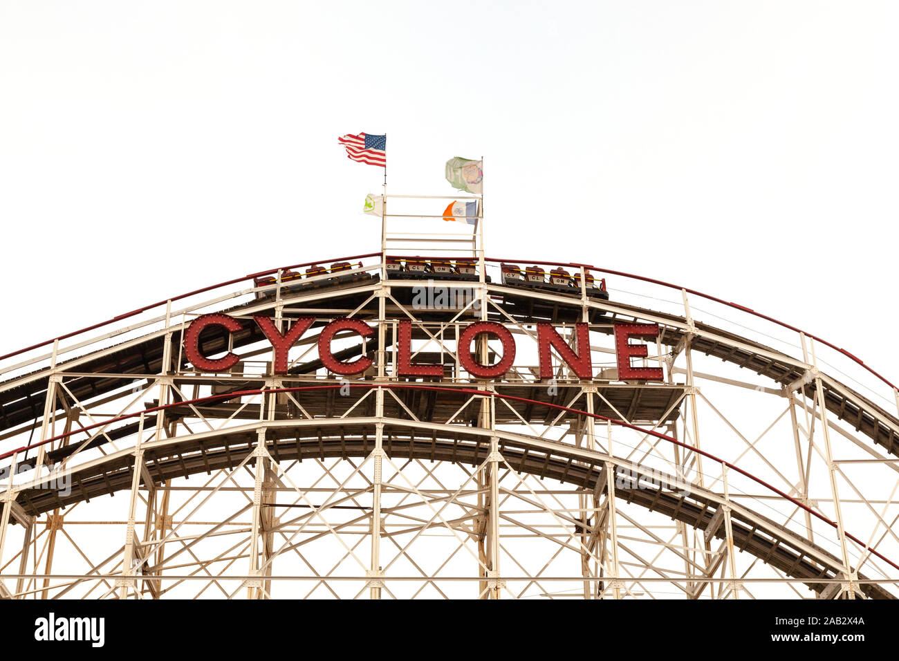Cyclone roller coaster, Coney Island, Brooklyn, New York, United States ...