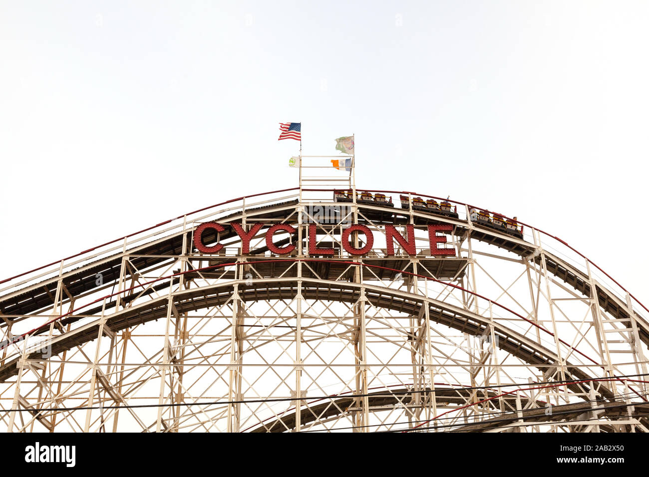 Cyclone roller coaster, Coney Island, Brooklyn, New York, United States ...