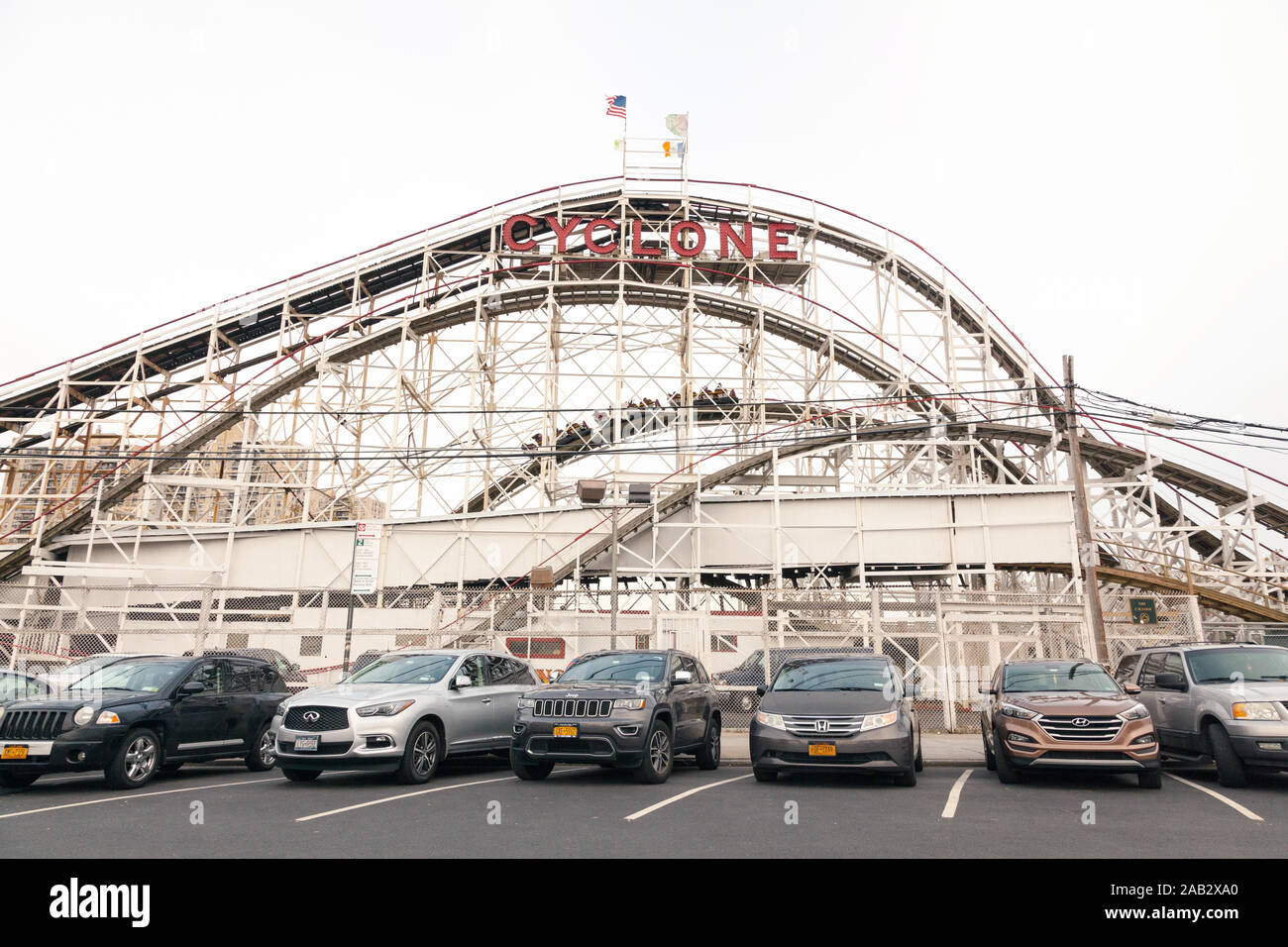 Cyclone roller coaster, Coney Island, Brooklyn, New York, United States ...