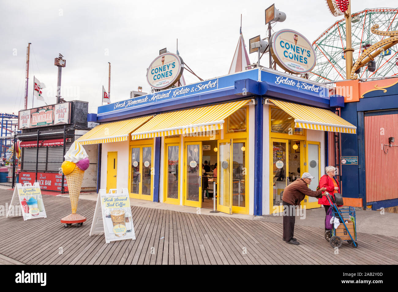 Coney's Cones at Coney Island, Brooklyn, New York, United States of ...