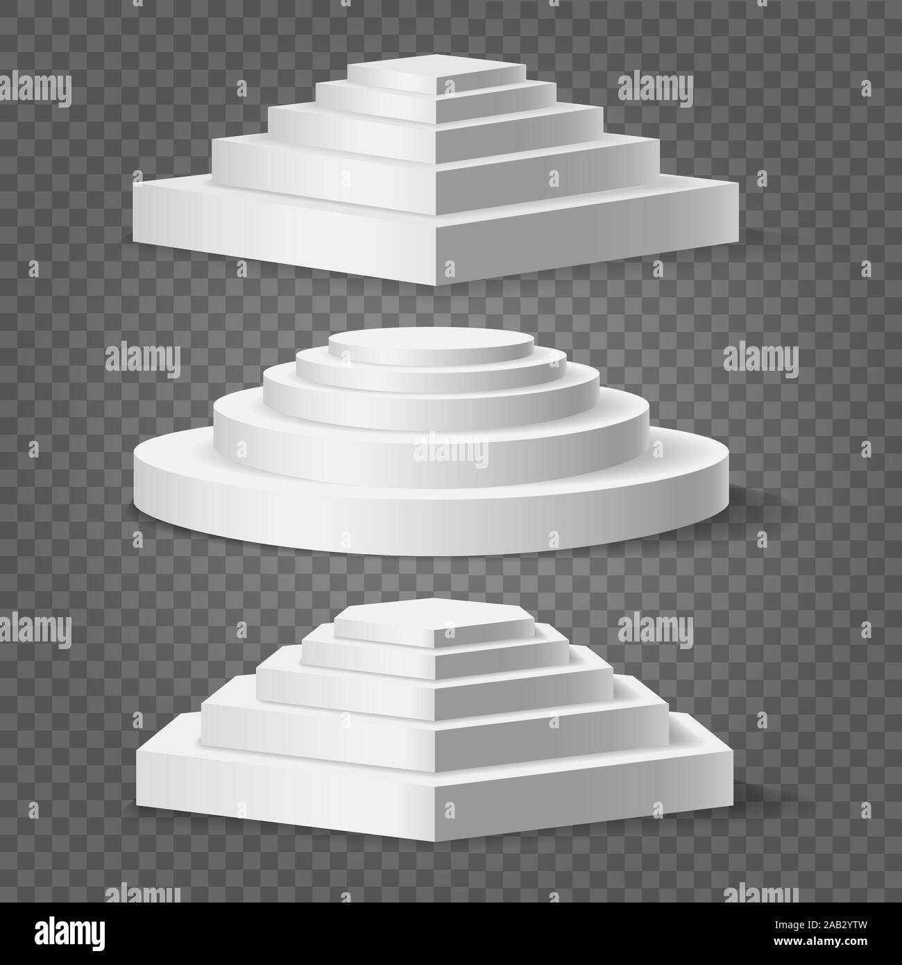 3d circular podium square Stock Vector Images - Alamy