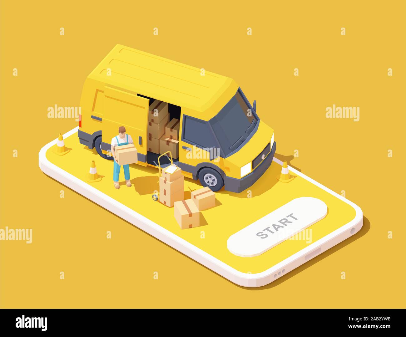 Service app Stock Vector Images - Alamy