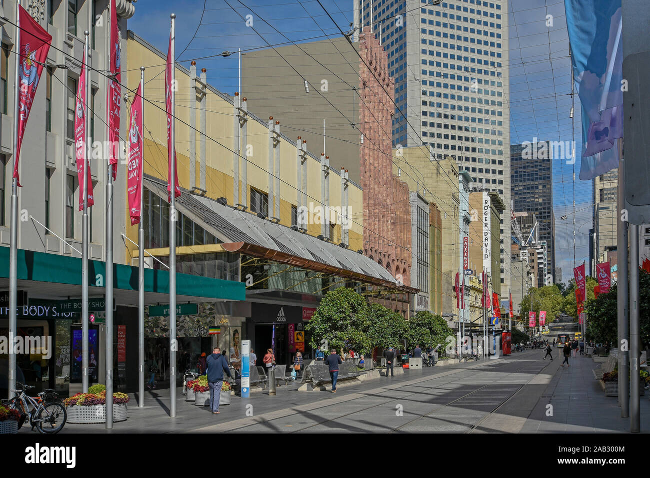 Bourke street mall melbourne hi-res stock photography and images - Alamy