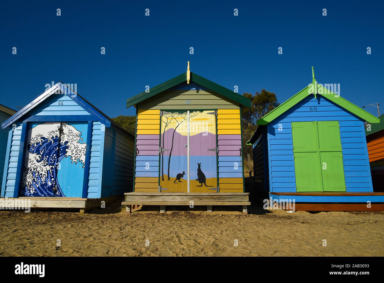 Australia, Victoria, Melbourne, April 12. 2019 - Brighton Beach ...