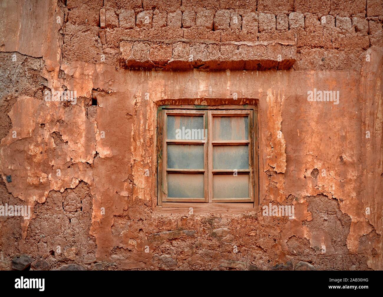 Window in a traditional house in Nuodeng village, Yunnan, China. 05-26 ...