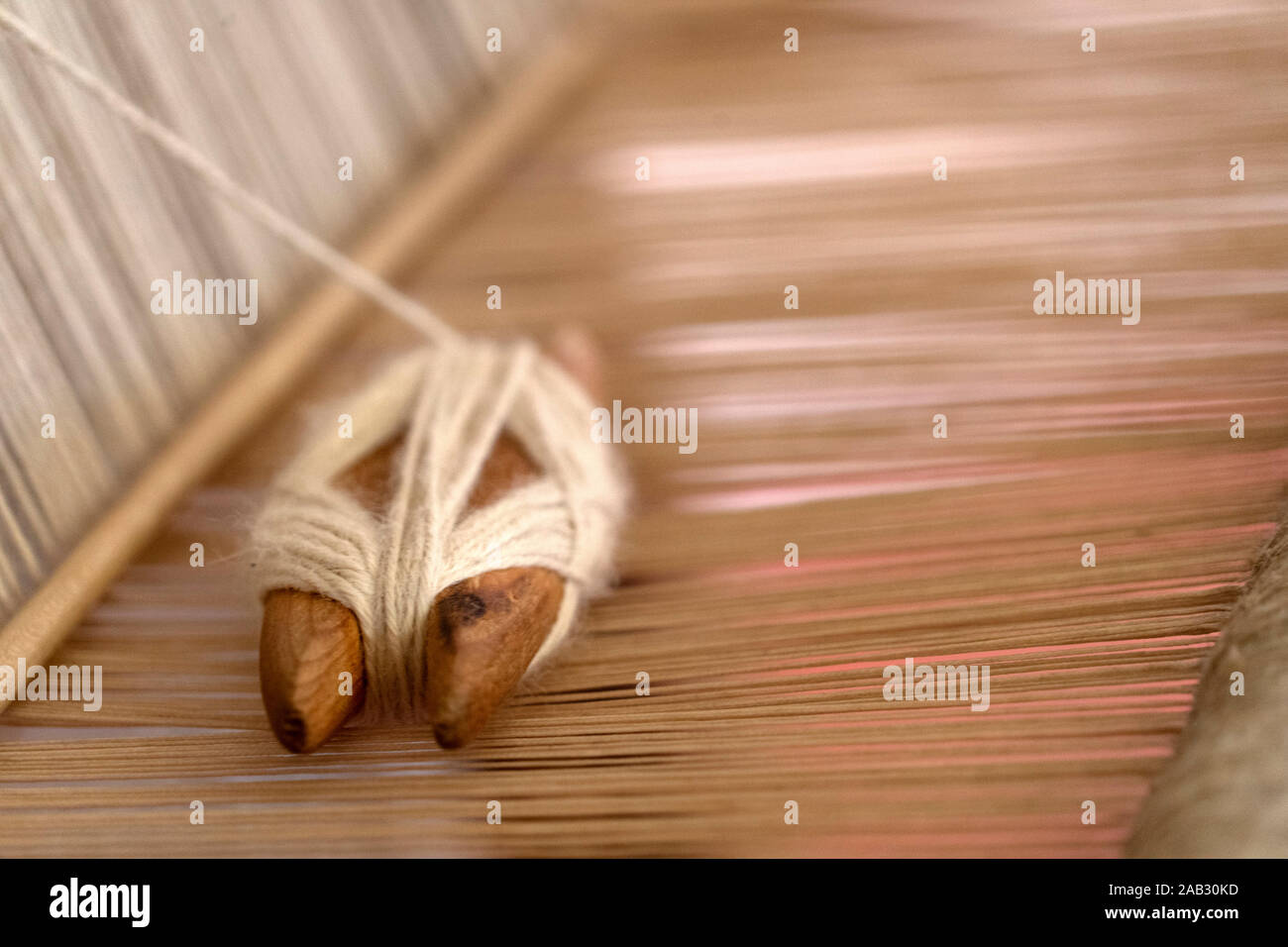 Ancient textile machine close up detail Stock Photo - Alamy