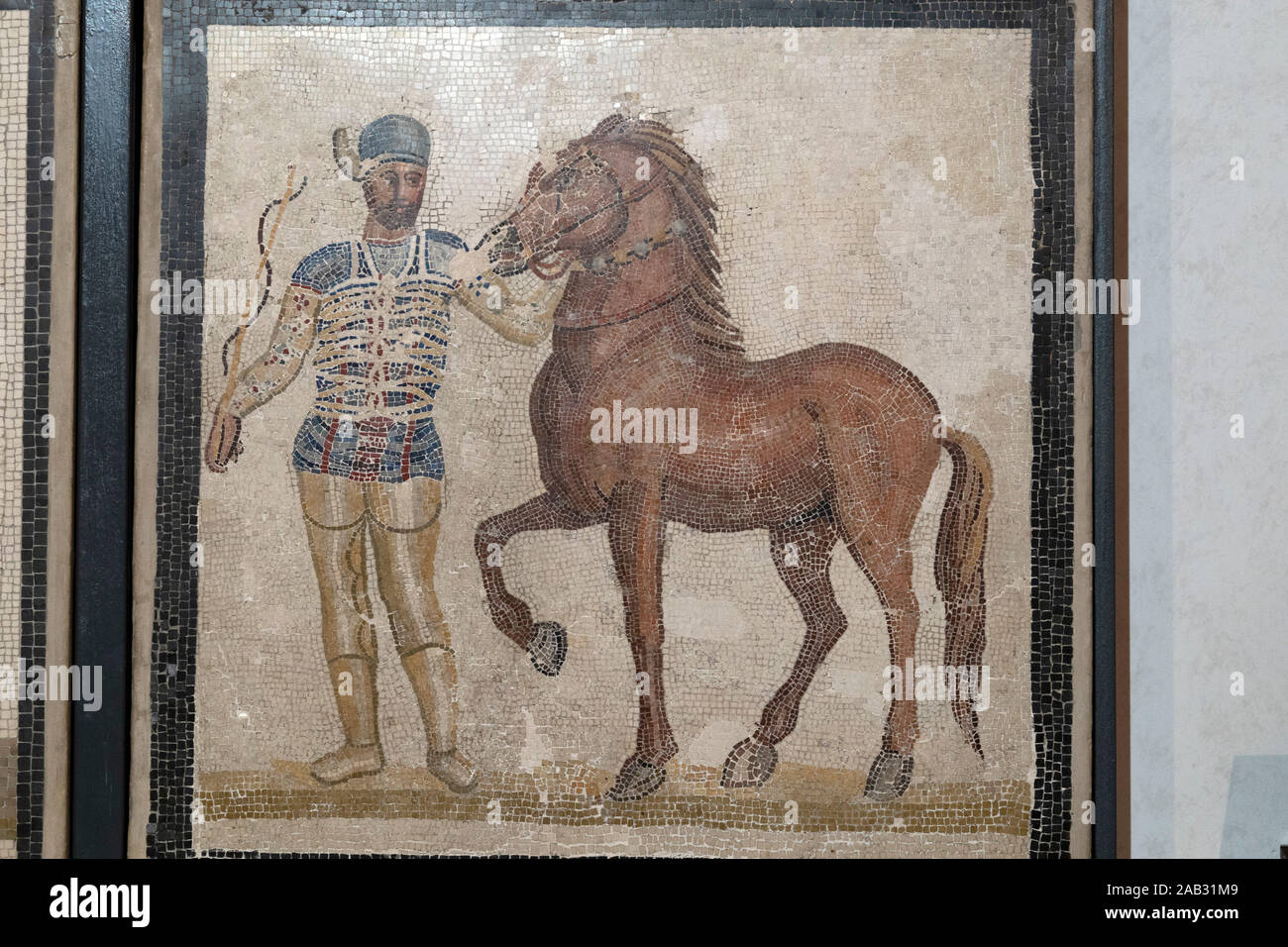 Ancient roman mosaic detail close up Stock Photo - Alamy