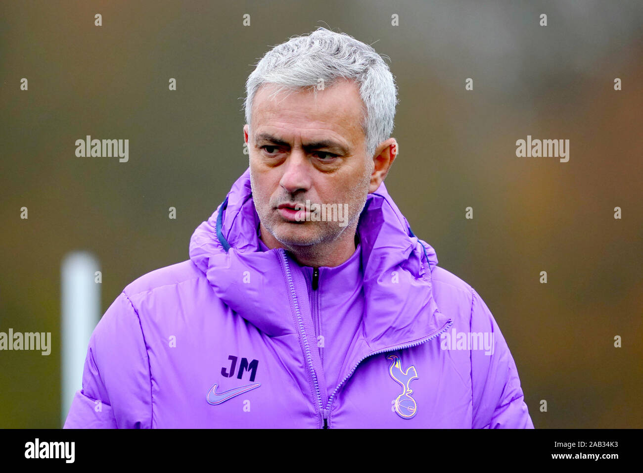 Tottenham Hotspur manager Jose Mourinho during the training session at ...