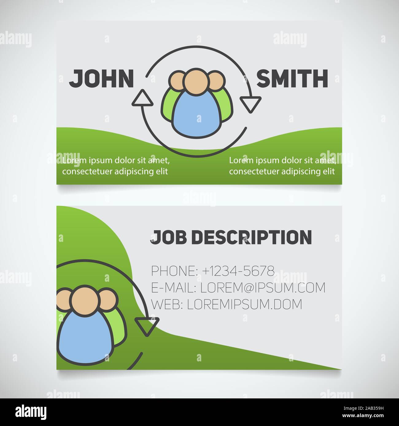 Hr visiting card design hi-res stock photography and images - Alamy