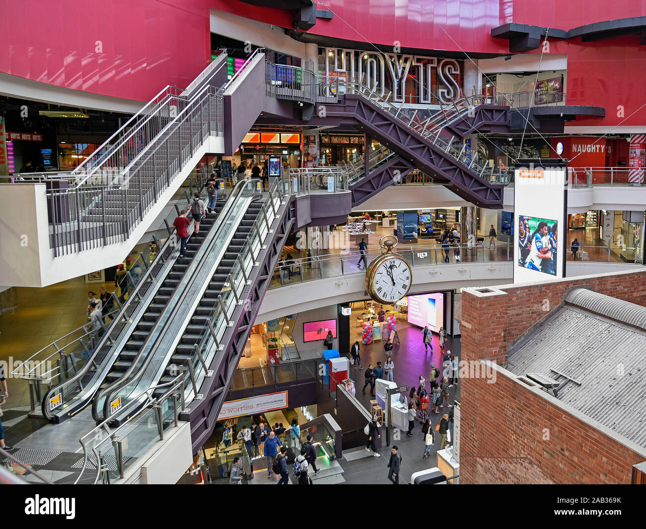 Australia, Victoria, Melbourne, April 11, 2019 - Melbourne Central is a ...
