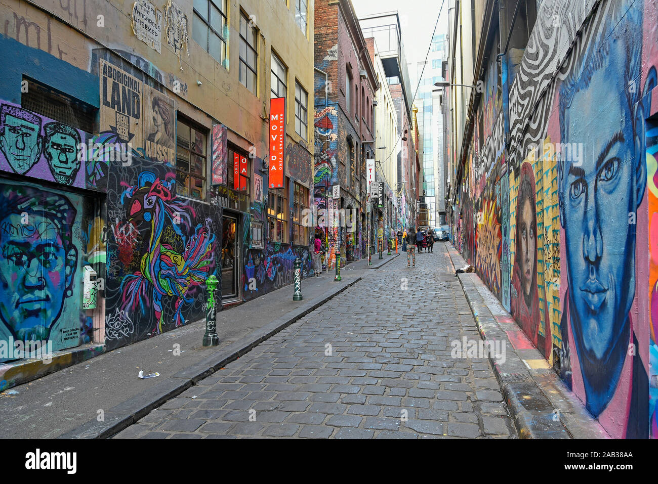 Australia, Victoria, Melbourne, April 11, 2019 - the most iconic street ...