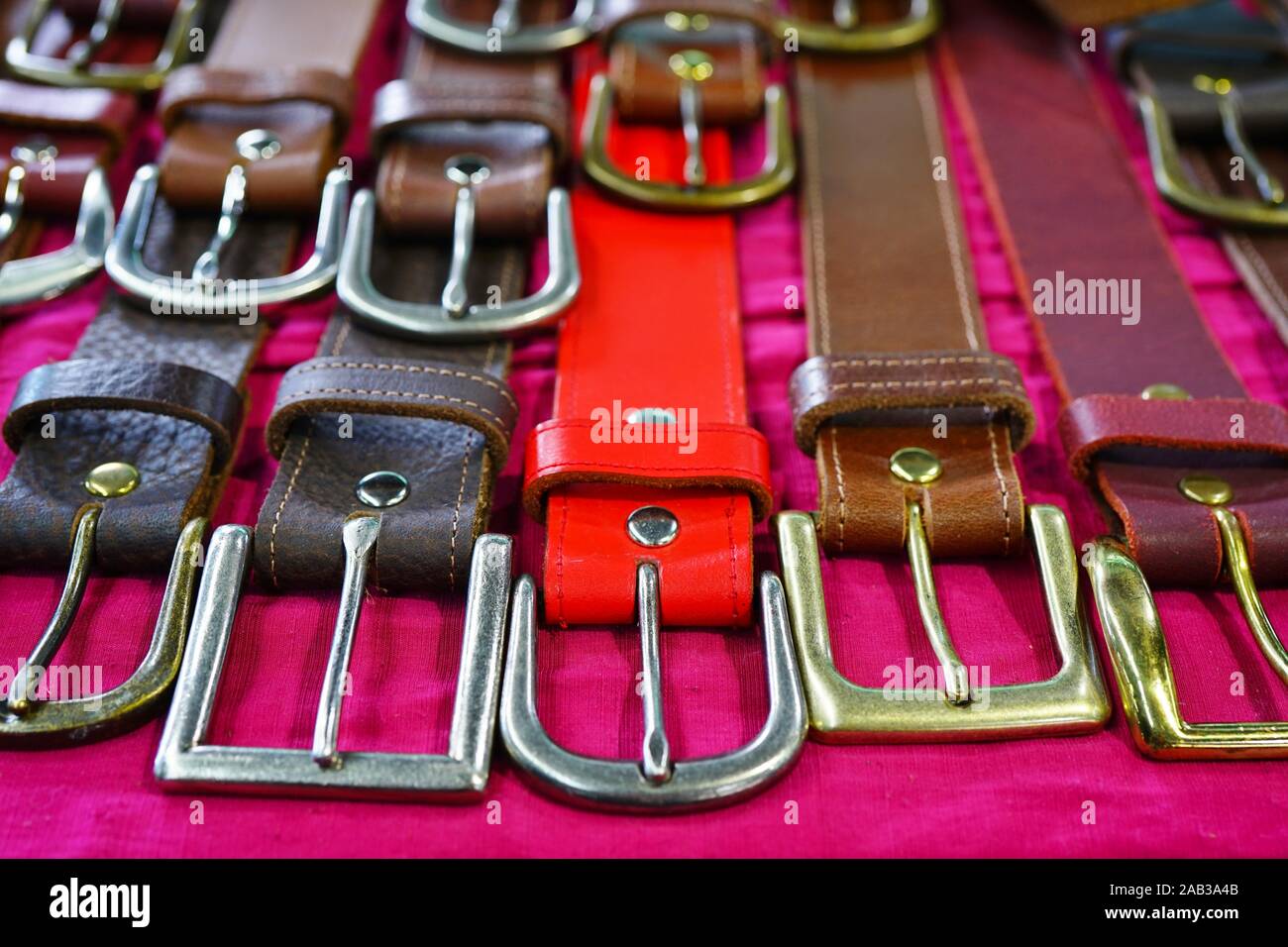 Colorful belts hi-res stock photography and images - Alamy