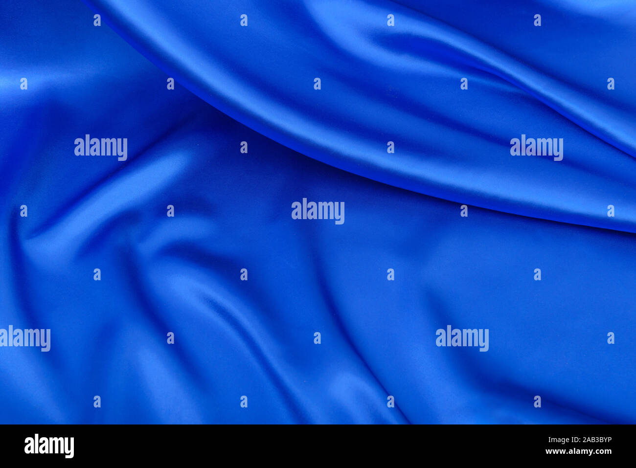 Abstract blue background luxury silk cloth Stock Photo - Alamy