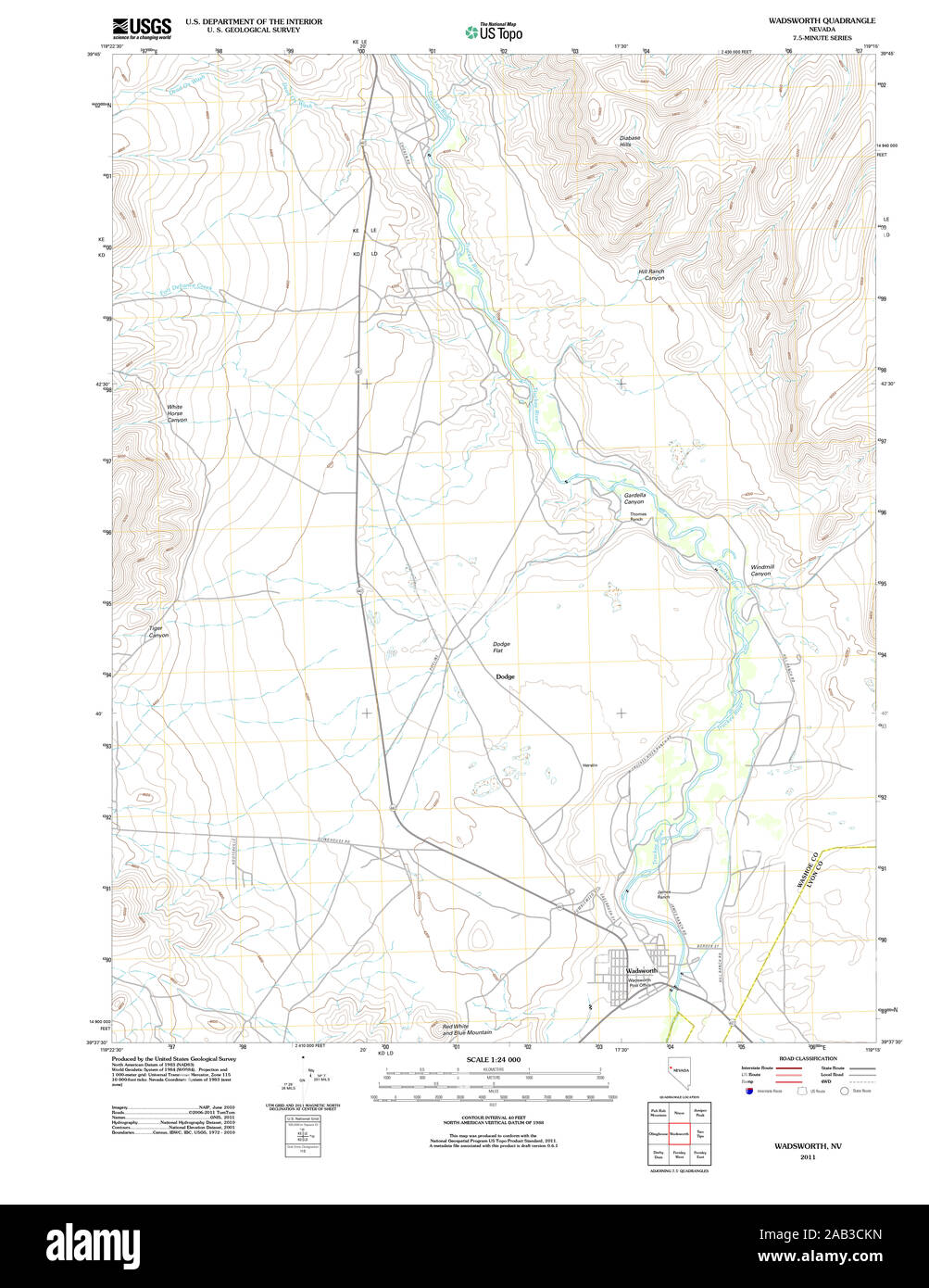 Map of wadsworth hi-res stock photography and images - Alamy