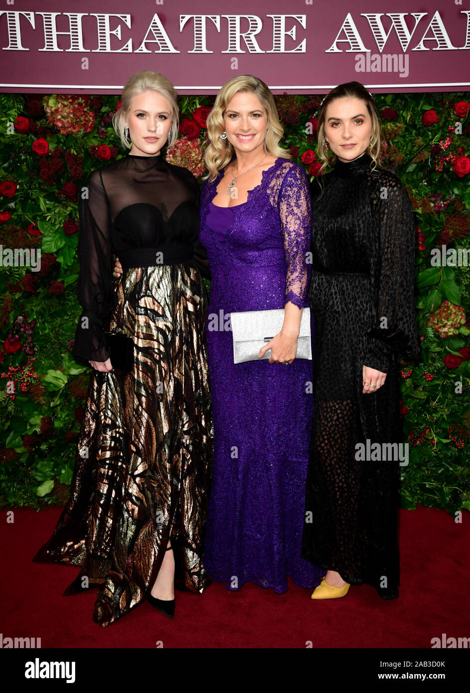 Natalie McQueen, Caroline Sheen and Chelsea Halfpenny (left-right ...