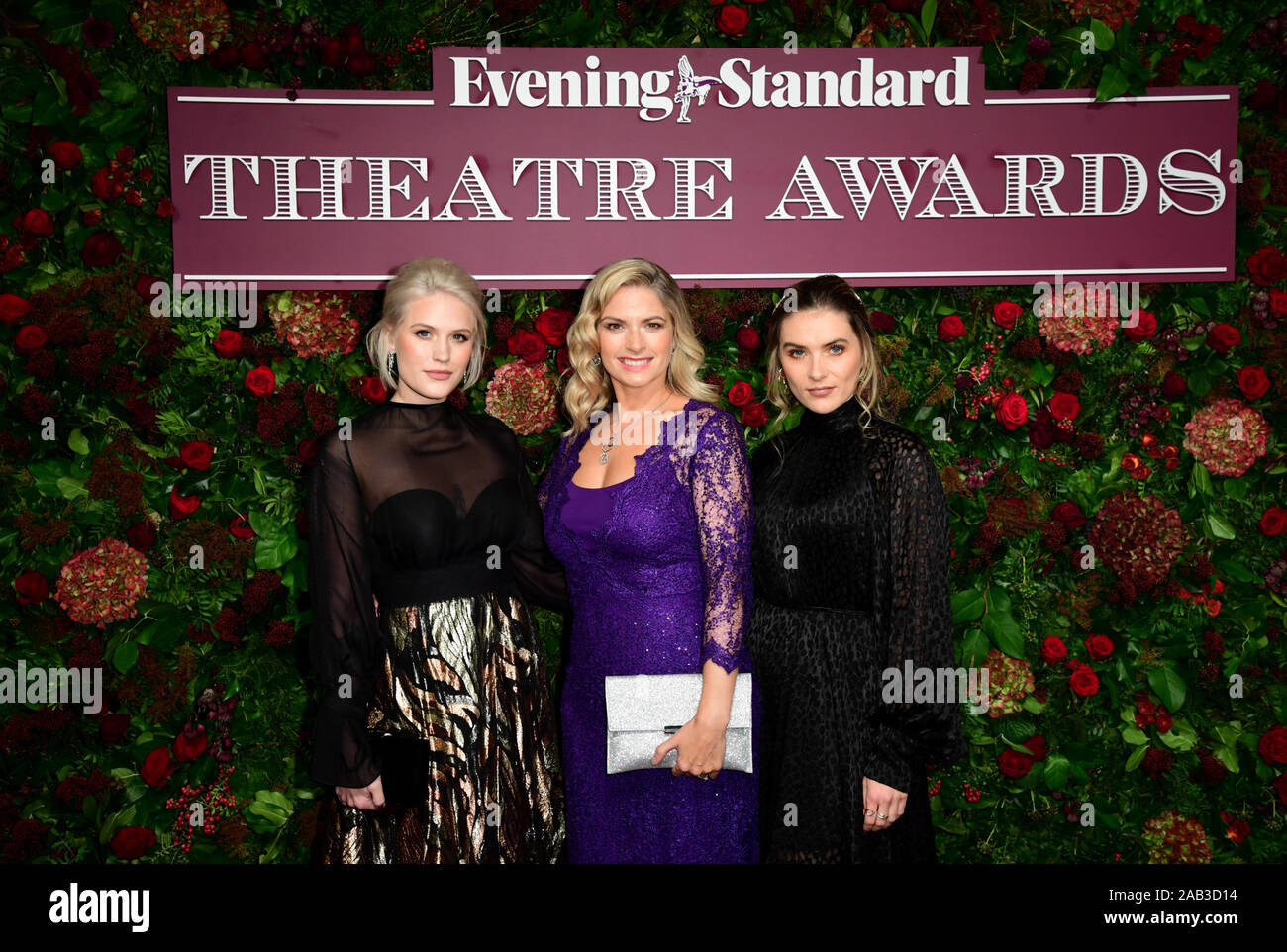 Natalie McQueen, Caroline Sheen and Chelsea Halfpenny (left-right ...