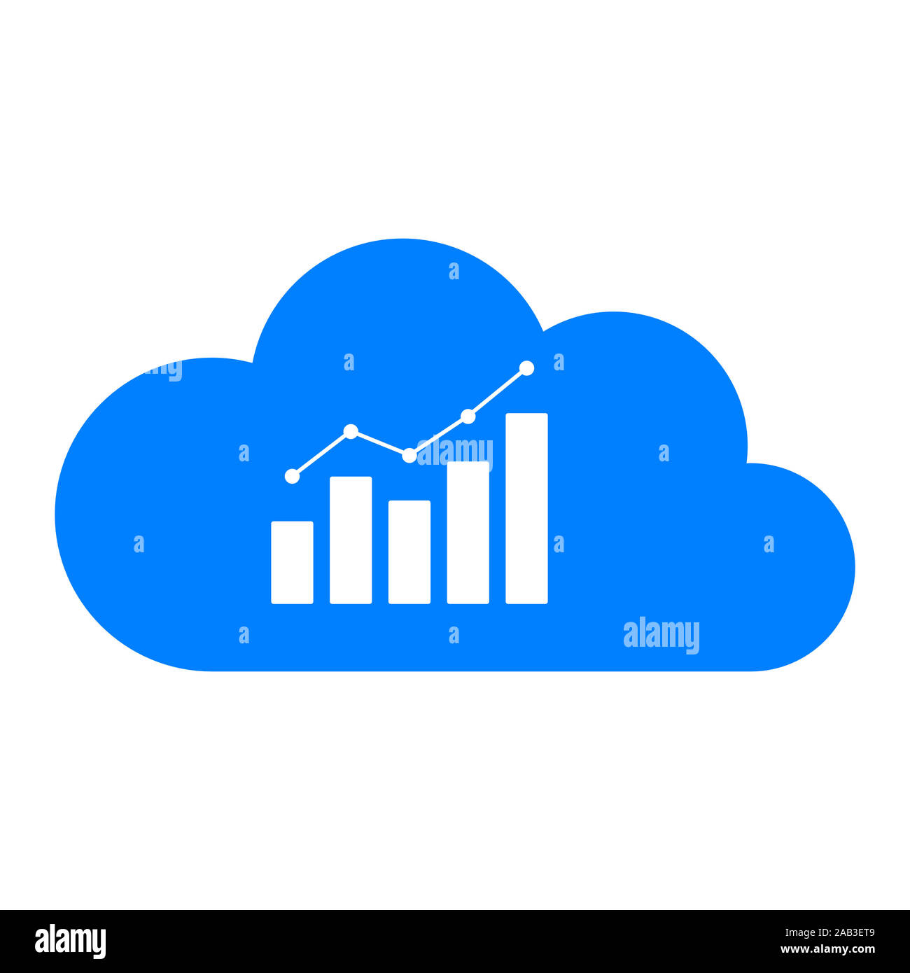 Chart and cloud Stock Photo - Alamy