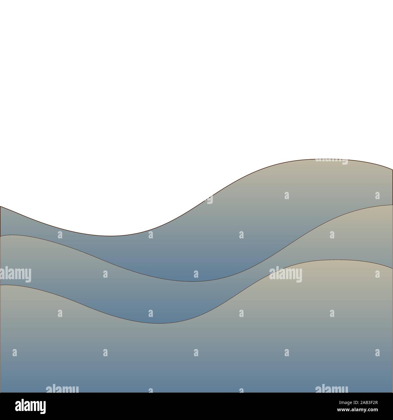Background illustration of sea waves and blank space for text Stock ...