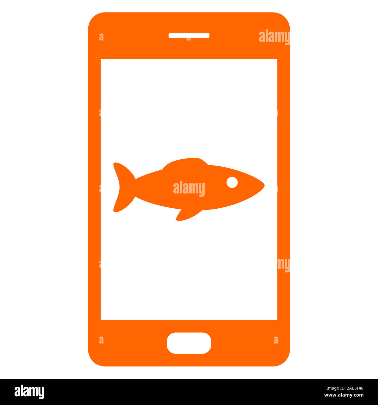 Fish and smartphone Stock Photo - Alamy