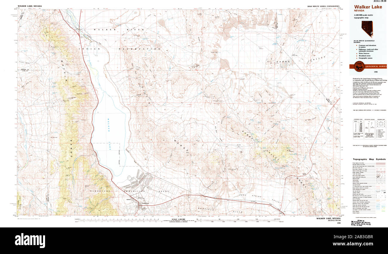 Walker lake nevada Cut Out Stock Images & Pictures - Alamy