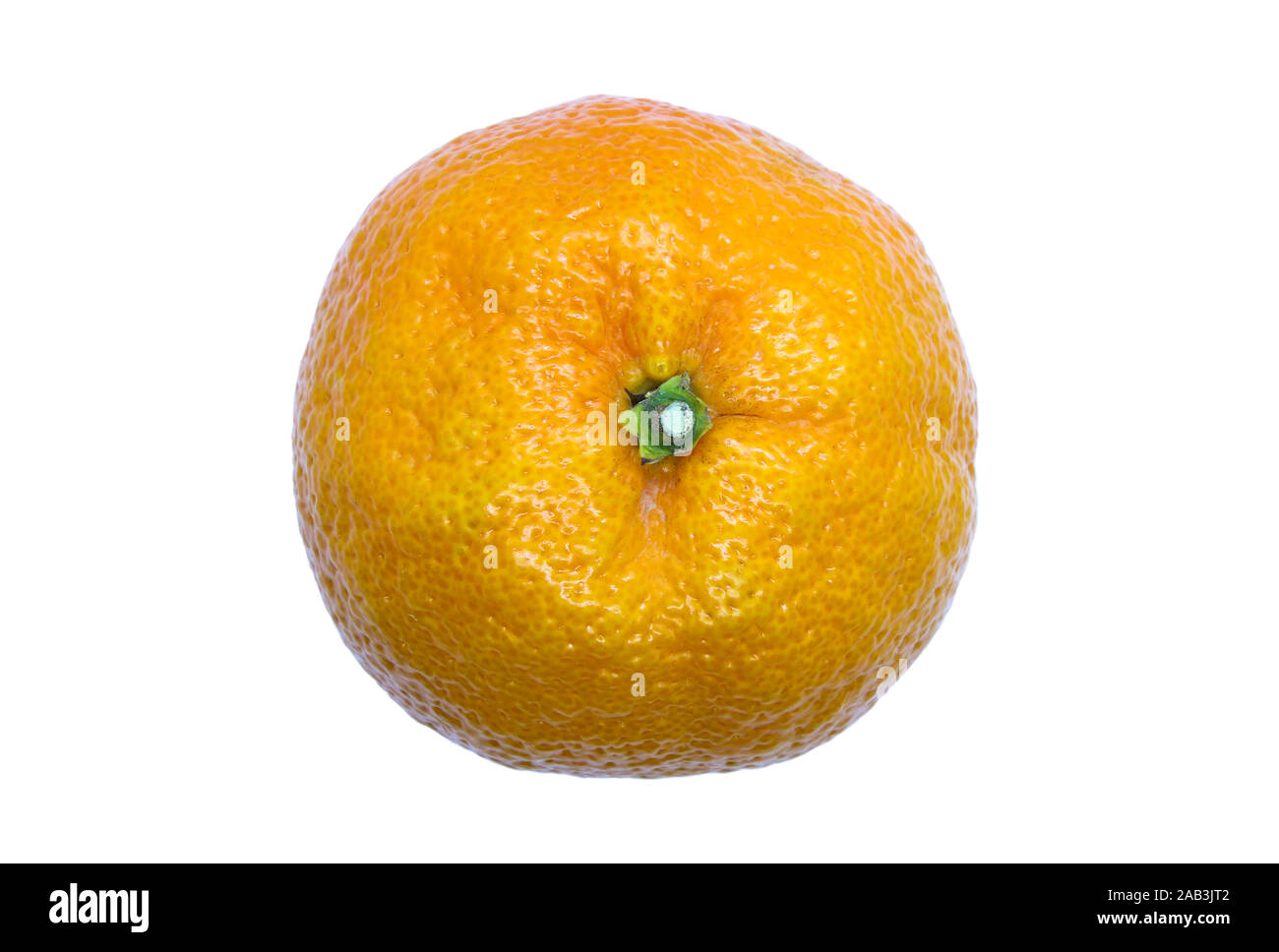 Ripe juicy mandarin isolated on white background Stock Photo - Alamy