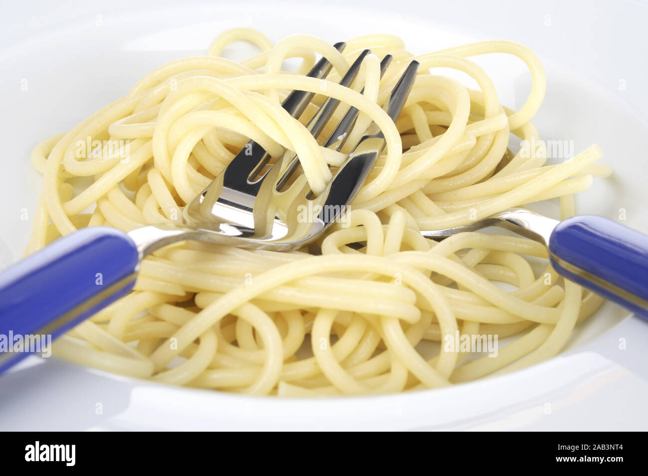 Teller mit Spaghetti Stock Photo - Alamy