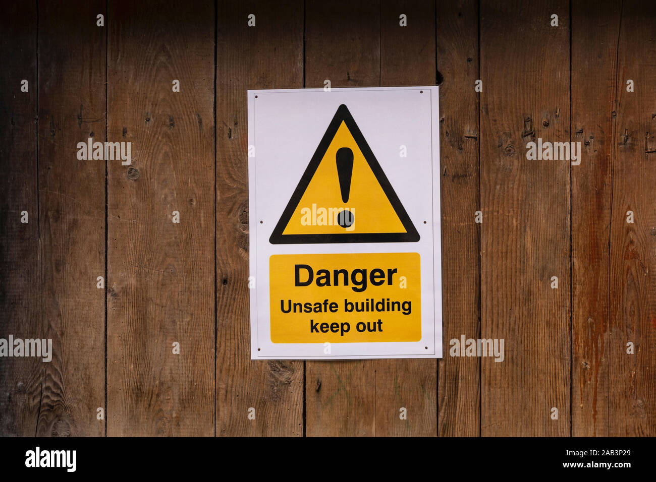 Danger keep out sign door hi-res stock photography and images - Alamy