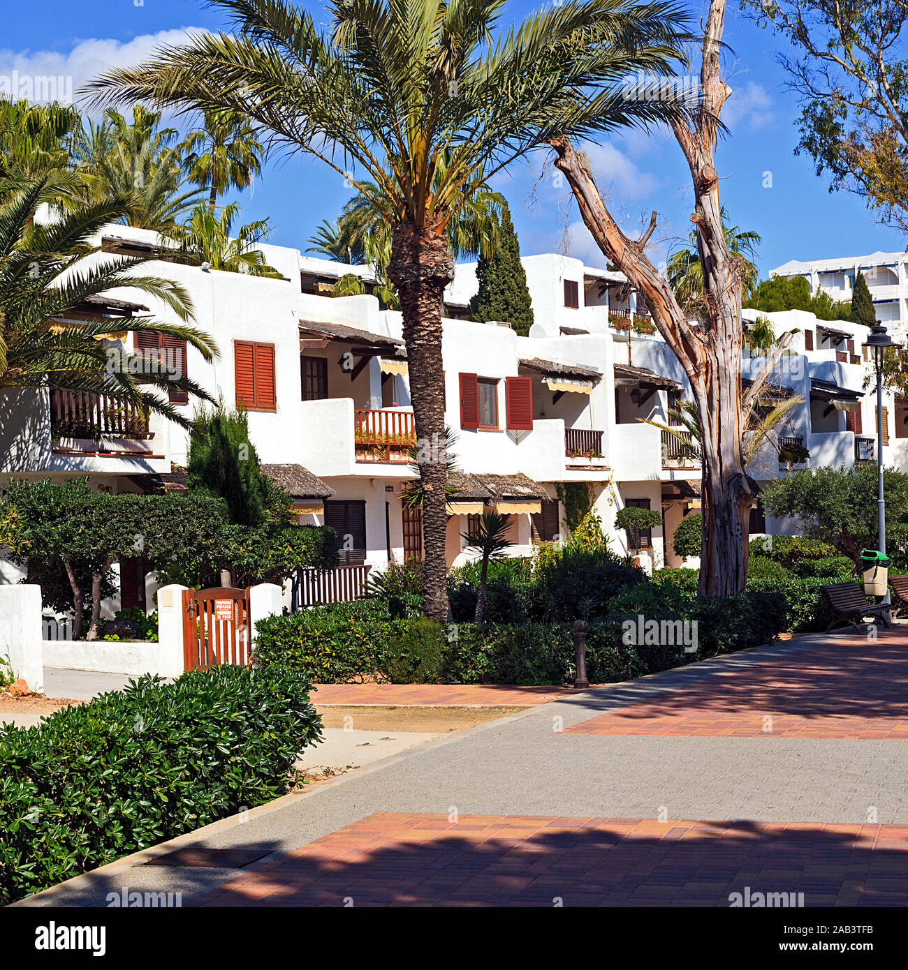 Les Fonts promenade Alcossebre Spain Stock Photo - Alamy