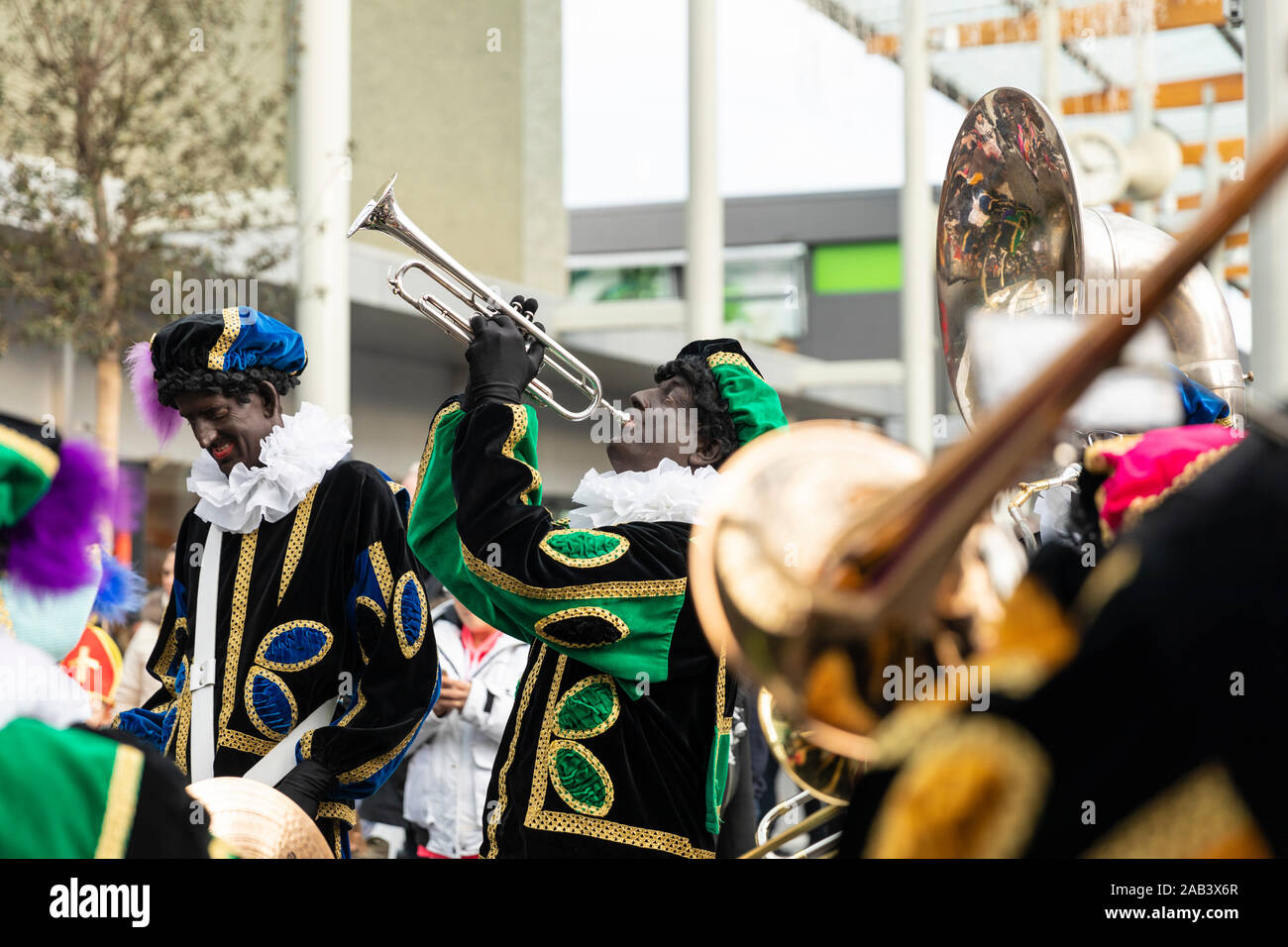 Eindhoven, The Netherlands, November 23rd 2019. A piet wearing a ...