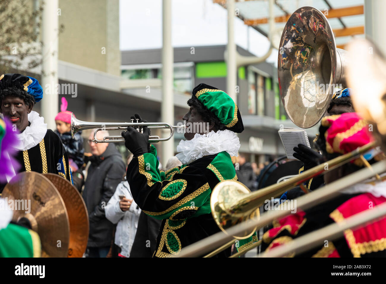 Eindhoven, The Netherlands, November 23rd 2019. A piet wearing a ...