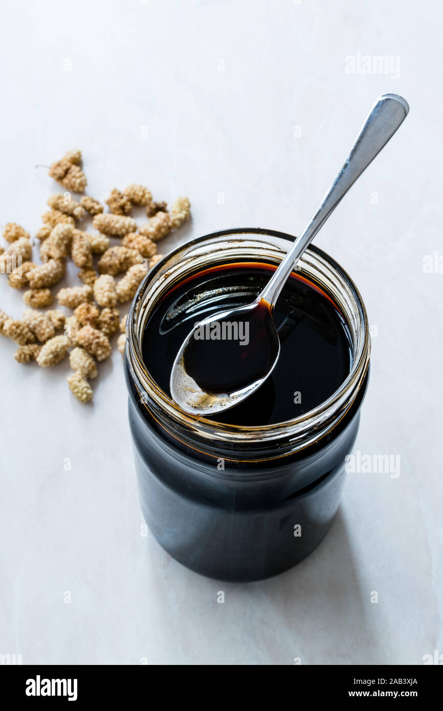 Turkish Mulberry Confiture Molasses Pekmez and Mulberries. Organic ...
