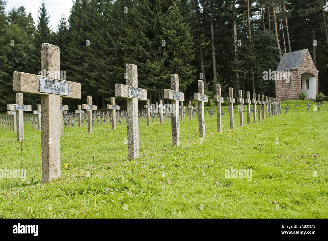 Le Linge, französischer Soldatenfriedhof am Col du Wettstein |Le Linge ...