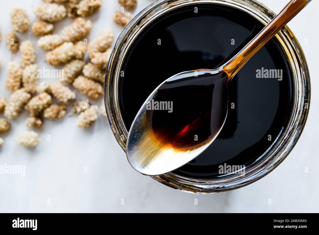 Turkish Mulberry Confiture Molasses Pekmez and Mulberries. Organic ...
