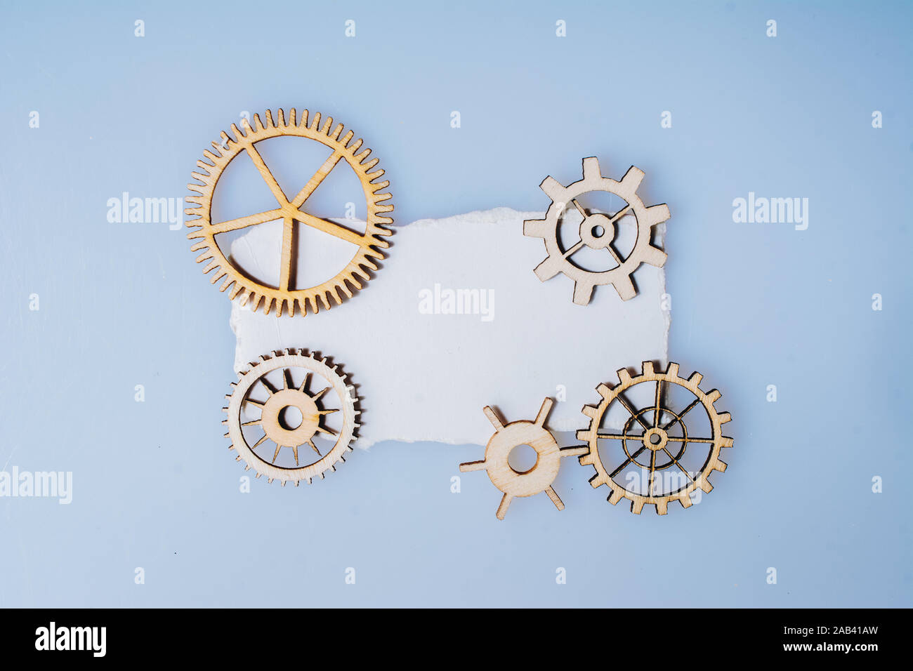 Gear wheels as The concept of mechanism Stock Photo - Alamy