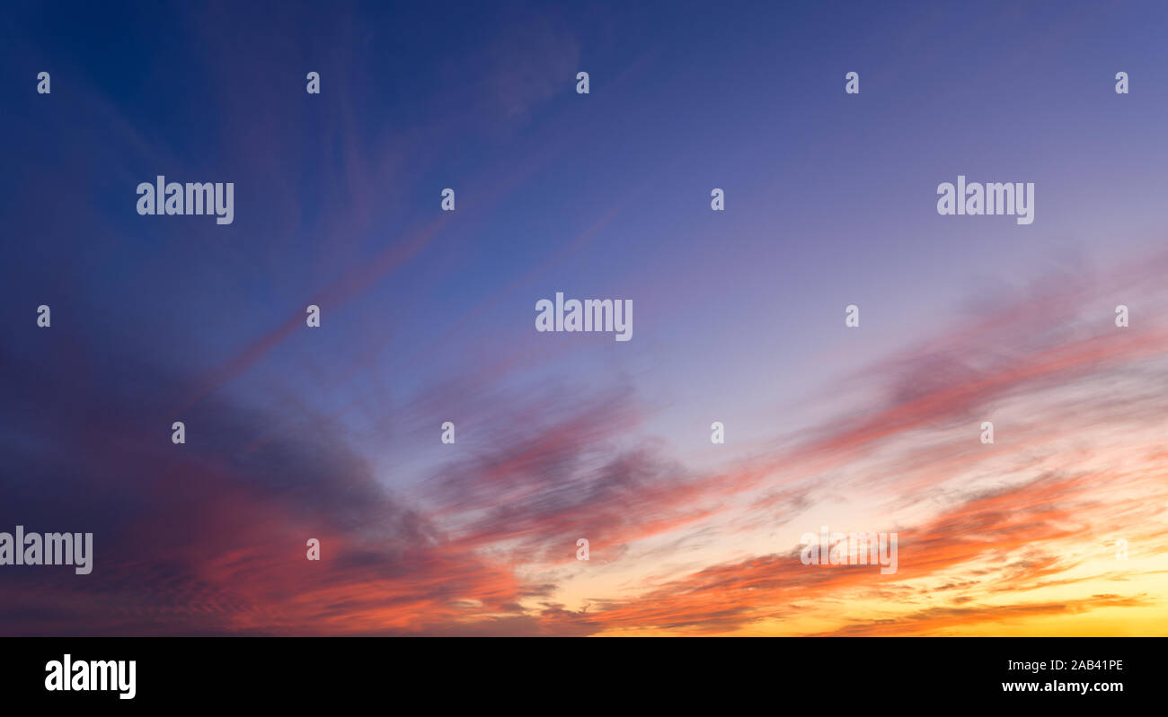 Dramatic sky. Sunset. Nature background Stock Photo - Alamy