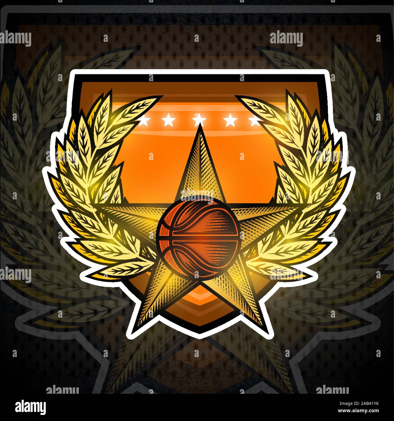 Basketball all star logo hi-res stock photography and images - Alamy
